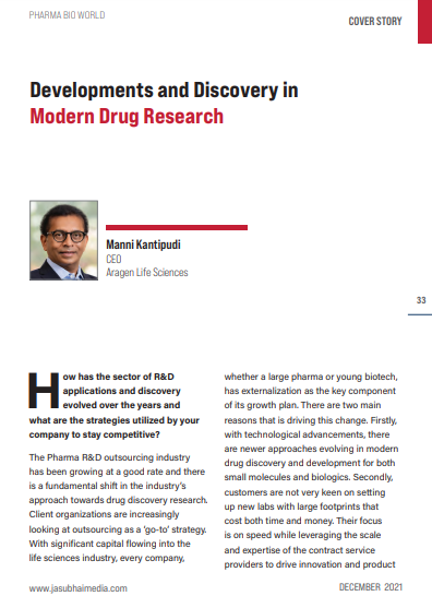 Developments and Discovery in Modern Drug Research - Aragen Life Sciences